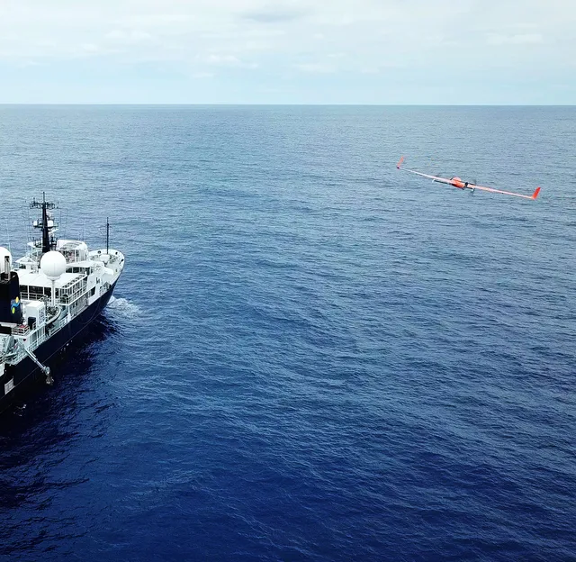 Flying overhead, Drone helps scientists assess health under the sea