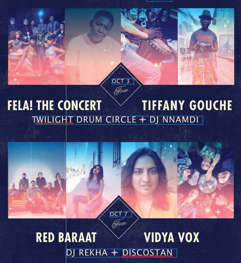 Pier Concert Guide for Wed. Oct. 3rd and Sun. Oct. 7th